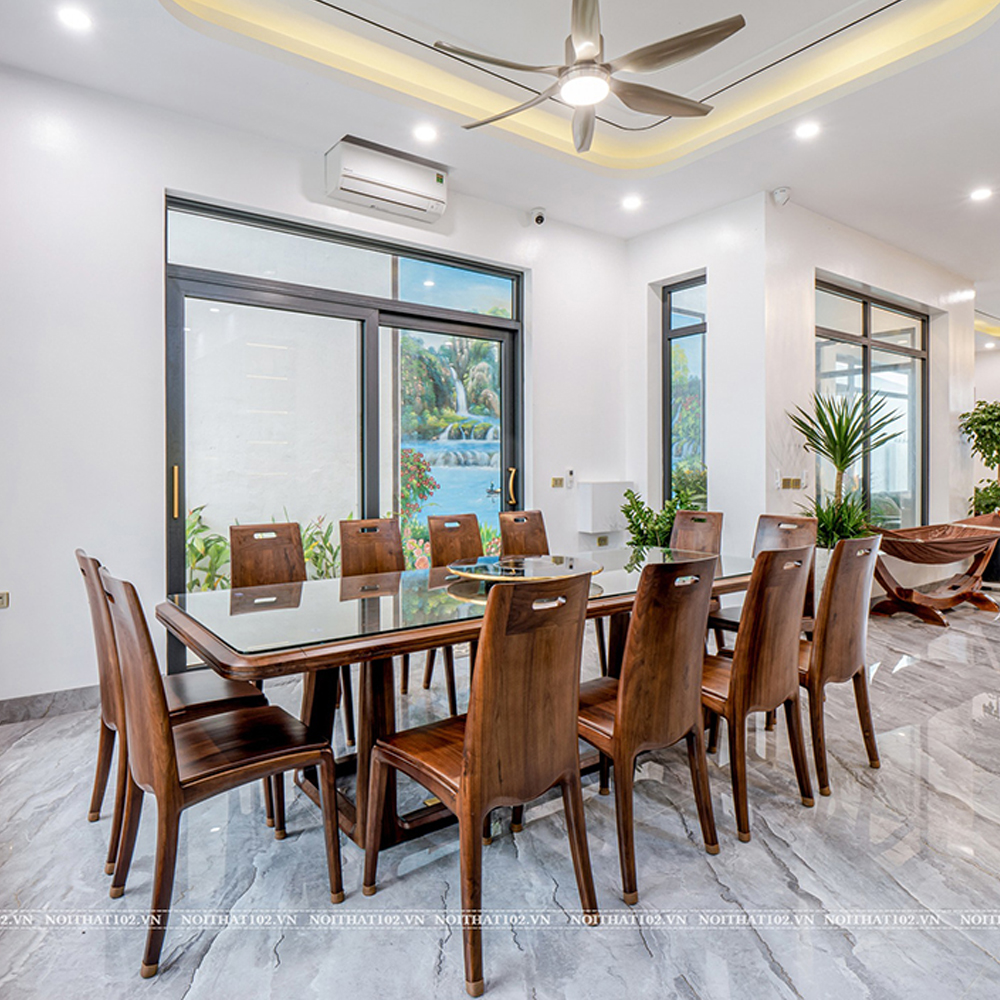 Bàn ghế ăn gỗ óc chó cao cấp, bàn ghế ăn gỗ óc chó, bàn ghế ăn gỗ óc ...